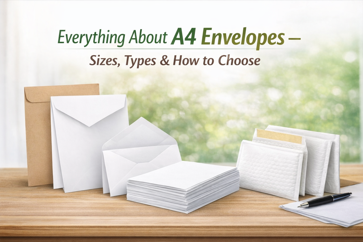 Eco-Friendly A4 Envelopes: Types, Uses & Buying Guide | Packmate ...