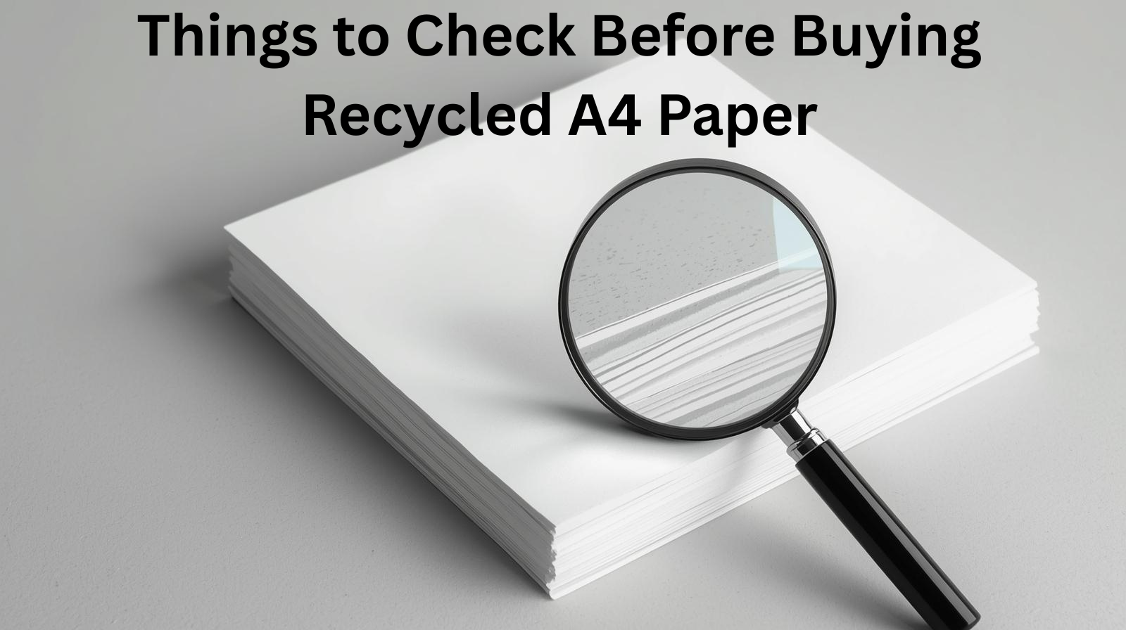 Things to Check Before Buying Recycled A4 Paper – Packmate Grreen LLP
