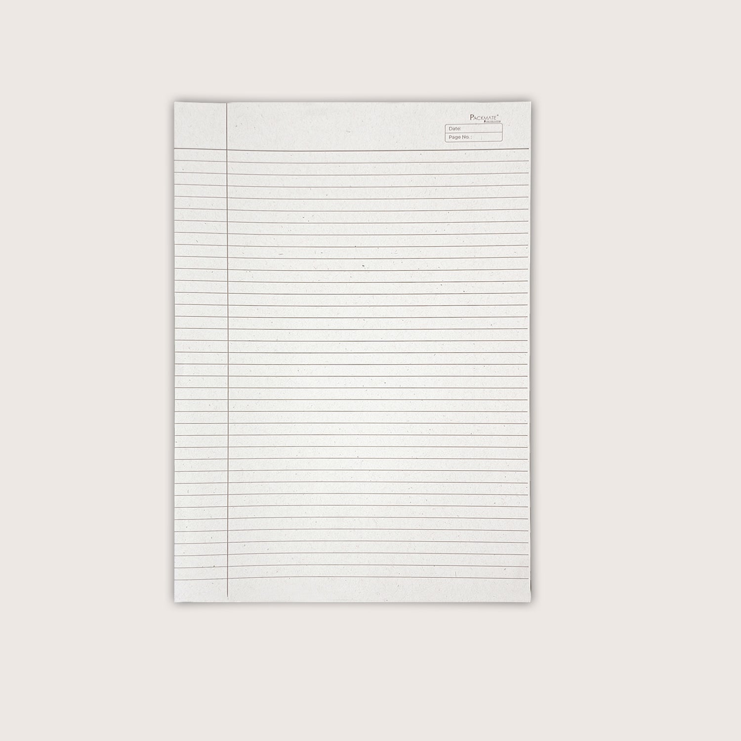 Packmate Unbleached Natural White Ruled A4 Project Sheets (Not Bright ...