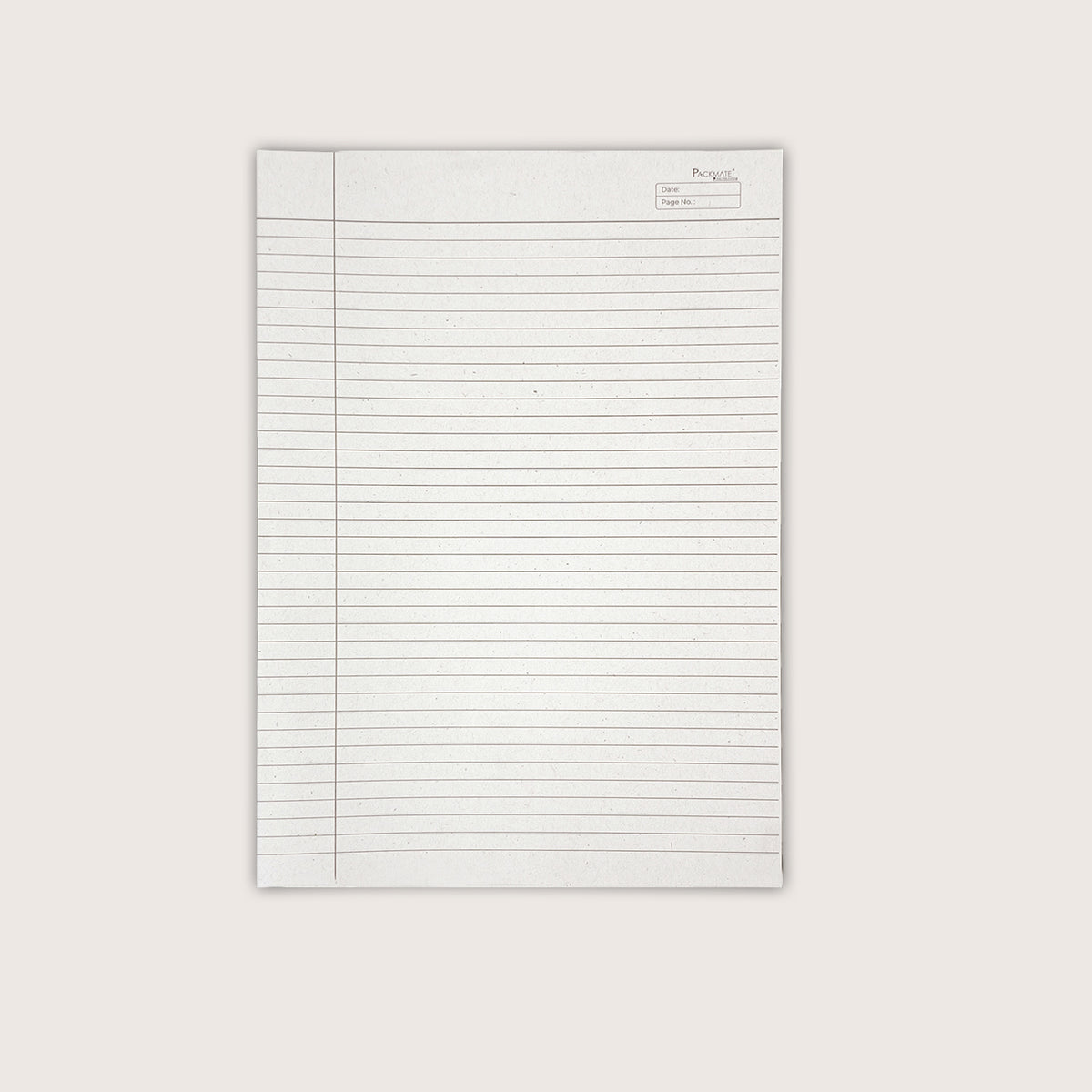 Packmate Unbleached Natural White Ruled A4 Project Sheets (Not Bright ...