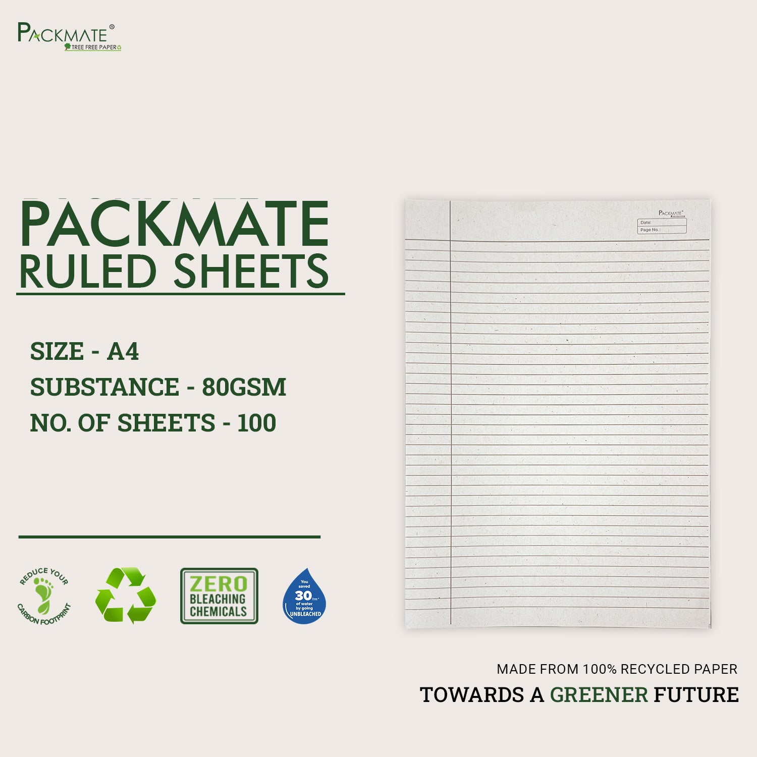 100 Sheets A4 Size Packet – Packmate Grreen LLP