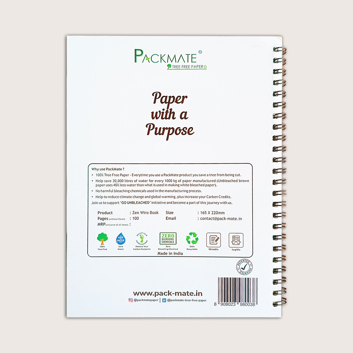 Buy Recycled Notebooks Online | Packmate Green LLP – Packmate Grreen LLP