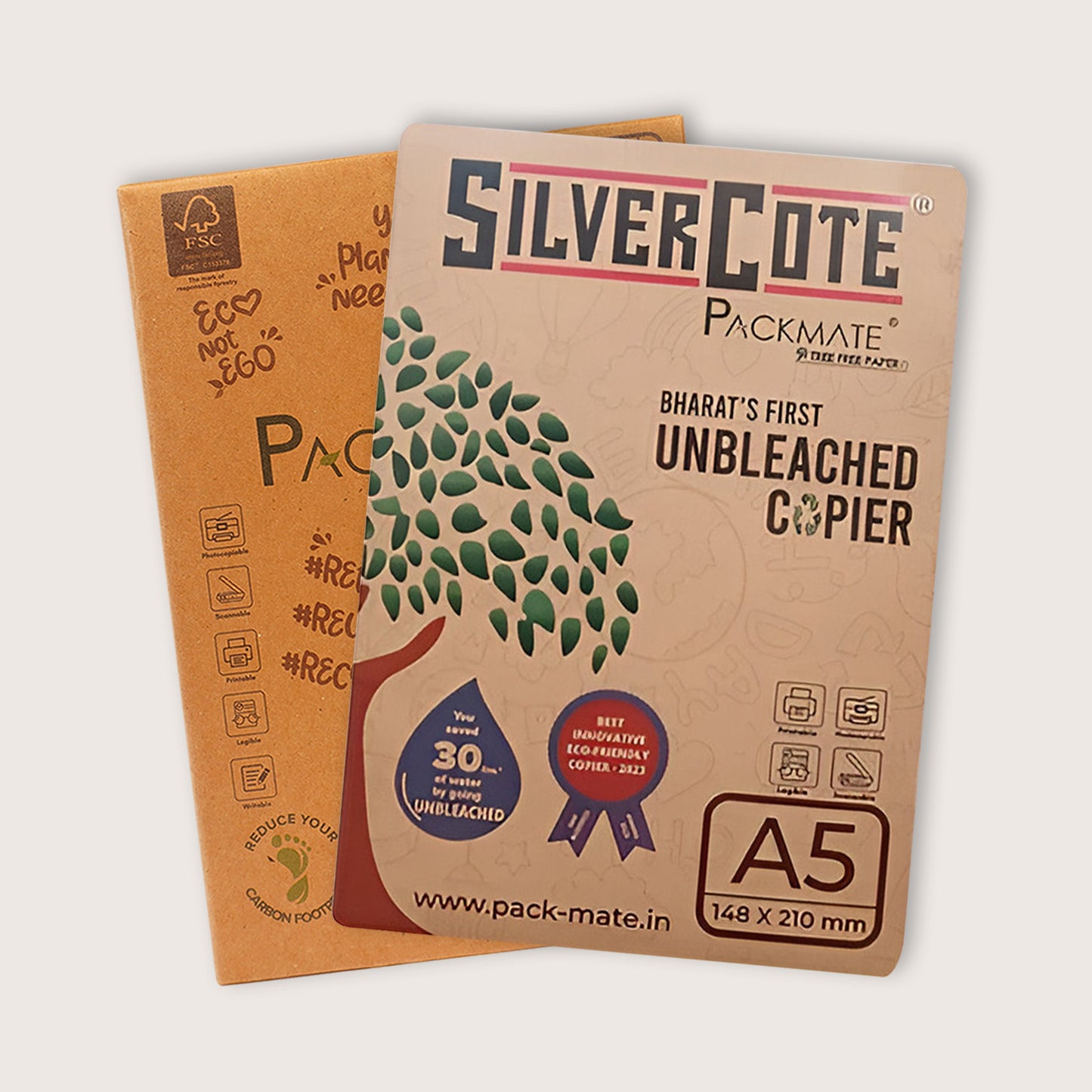 Packmate A5 Copier Combo (1 Silvercote + 1 Gold) Made From 100% Recycl ...